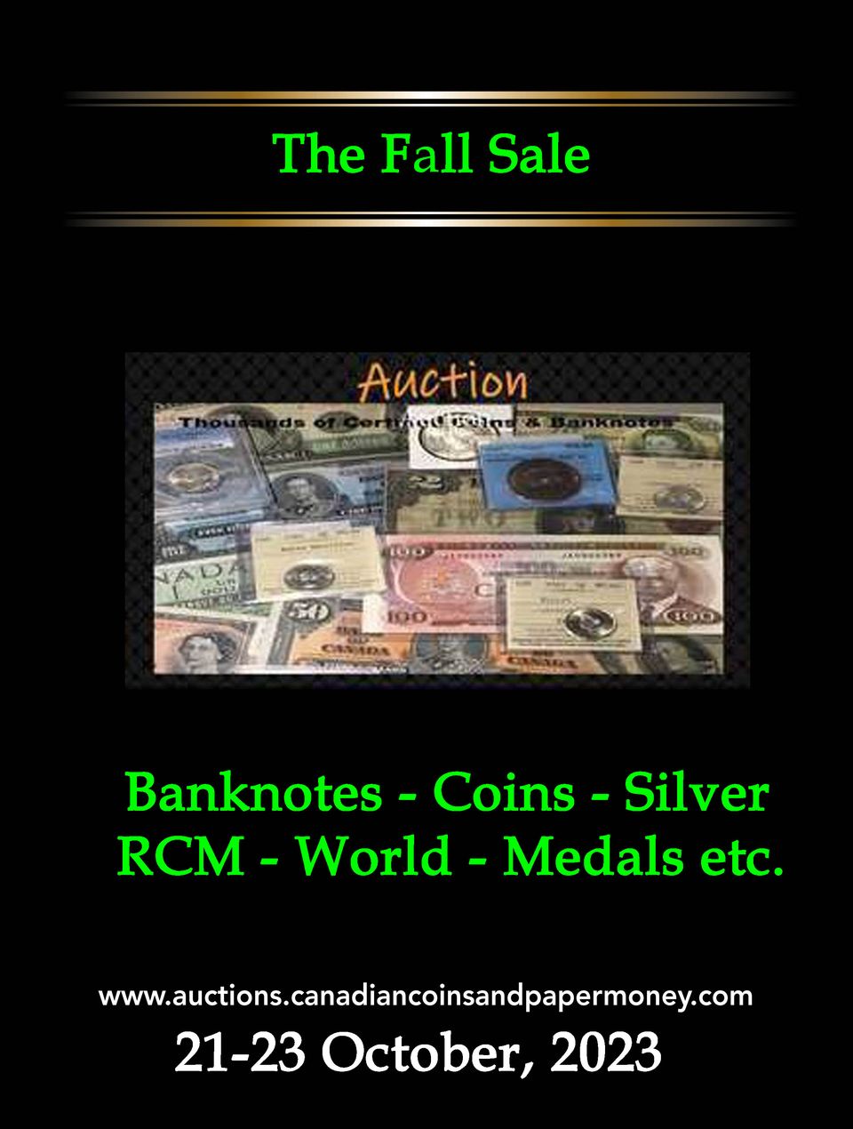 Auctions - The Canadian Numismatic Company